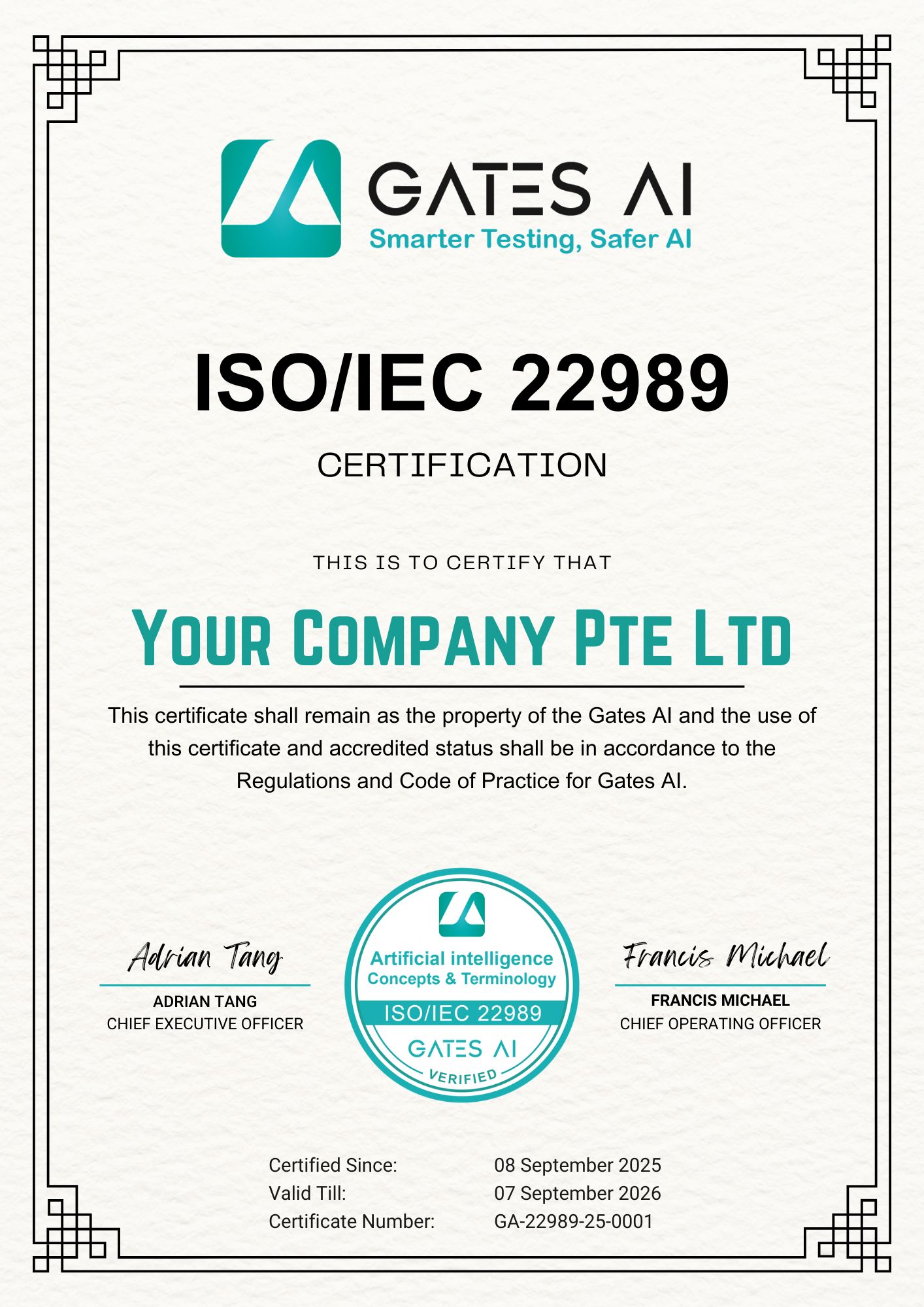 ISO/IEC 22989 – Gates AI